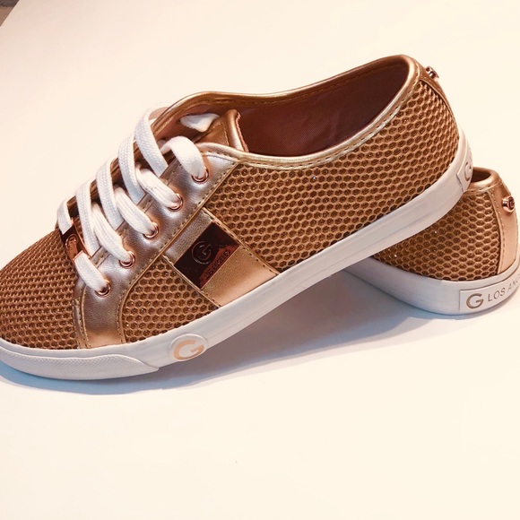 G by Guess | Shoes | Nwt Rose Gold Sneakers | Poshmark